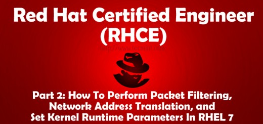 How To Setup And Configure Network Bonding Or Teaming In Rhelcentos 7