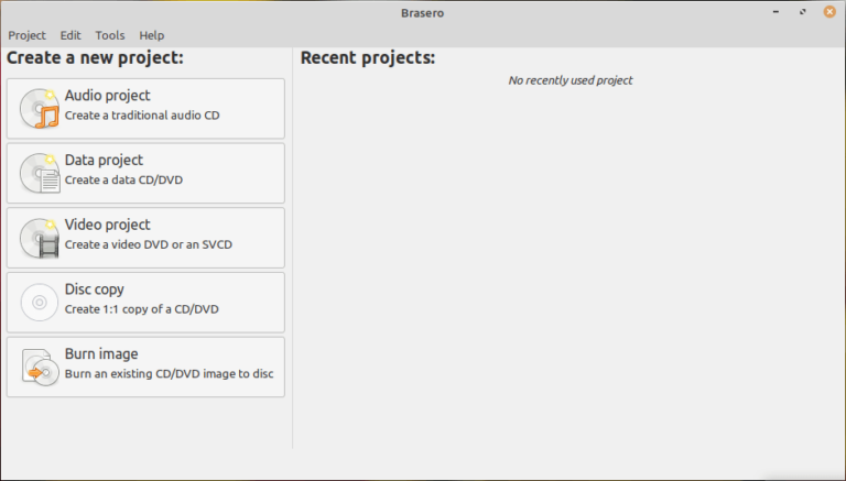 How to Burn CD/DVD in Linux Using Brasero