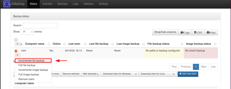 Install UrBackup [Server/Client] Backup System in Ubuntu