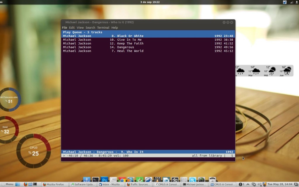 CMUS (C* Music Player) - A Console Based Audio Player for Linux