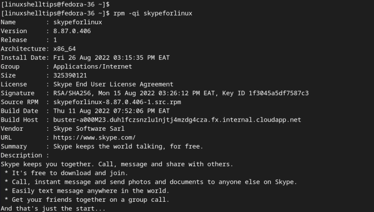 How to Install Skype in Fedora Linux 36/35
