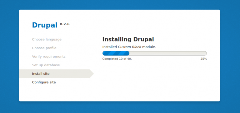Install Drupal 8 in RHEL, CentOS & Fedora