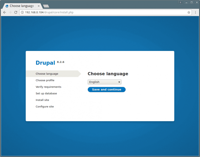 Install Drupal 8 in RHEL, CentOS & Fedora