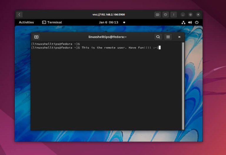 How to Share Fedora Desktop Screen [GNOME] Remotely