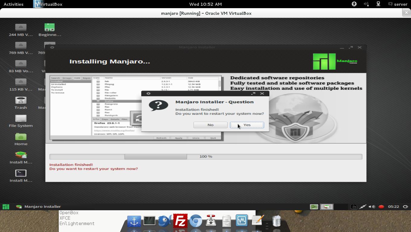 Installing Manjaro Using Architect Installer Part 2