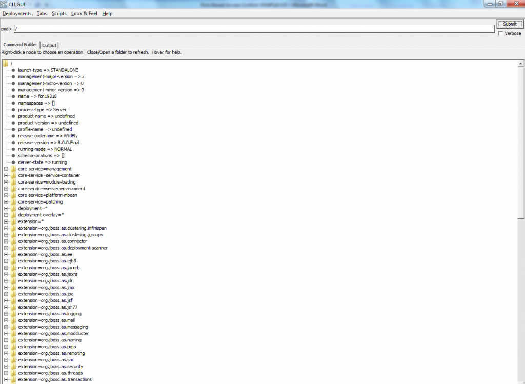 WildFly (JBoss AS) - How to Access and Manage CLI Using GUI