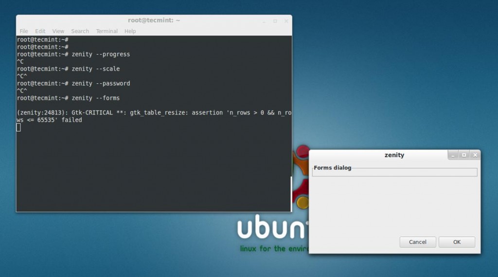 Zenity - Creates Graphical (GTK+) Dialog Boxes in Command-line and ...