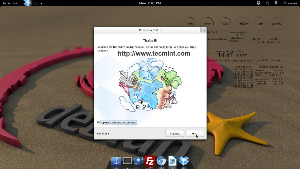 How to Install Dropbox (An Ultimate Cloud Storage) in Linux