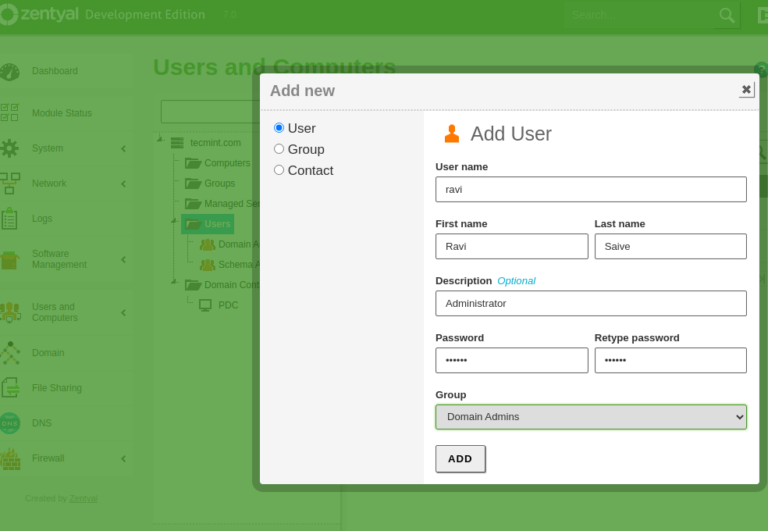 Install Zentyal And Add Windows To Primary Domain Controller