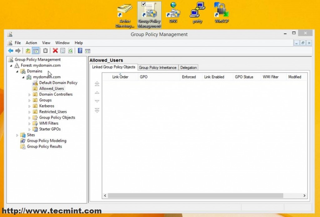 Creating Organizational Units (OU) and Enableing GPO (Group Policy) in ...