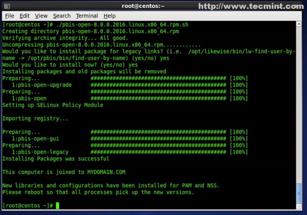 Integrate CentOS/RedHat/Fedora in Zentyal PDC (Primary Domain ...