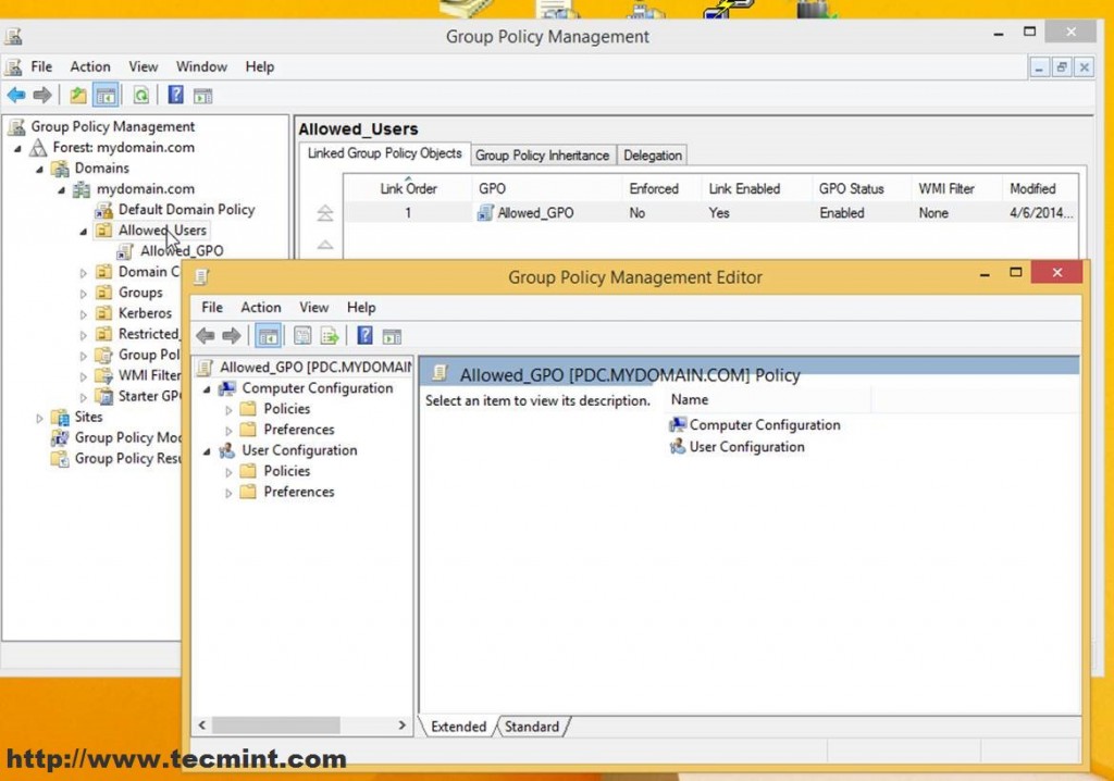 Create Organizational Units (OU) and Enable GPO in Zentyal