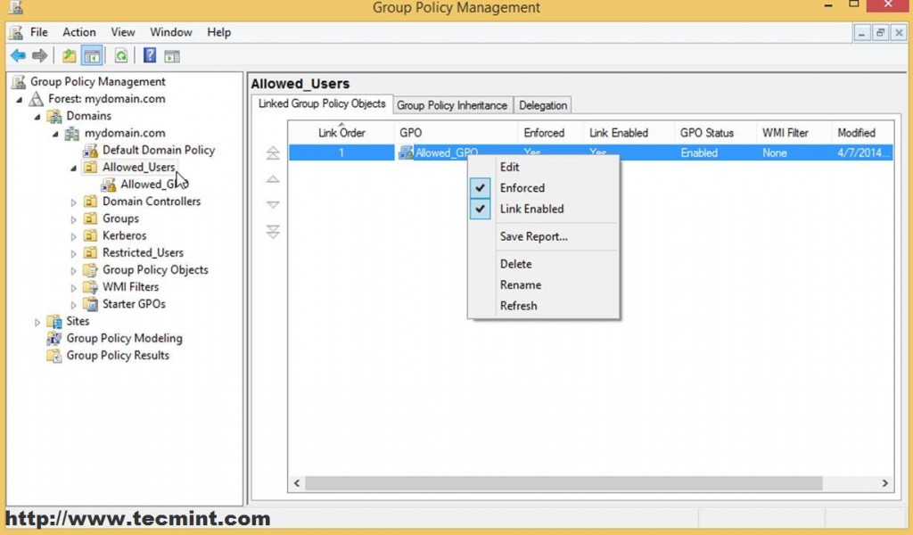 Create Organizational Units (OU) and Enable GPO in Zentyal