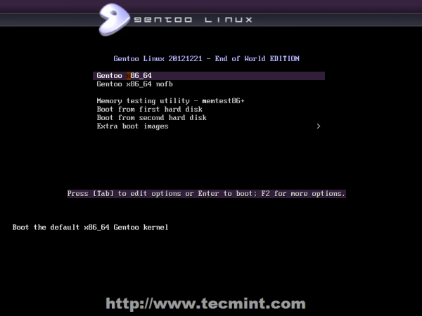 Gentoo Linux Step by Step Installation Guide with Screenshots - Part 1