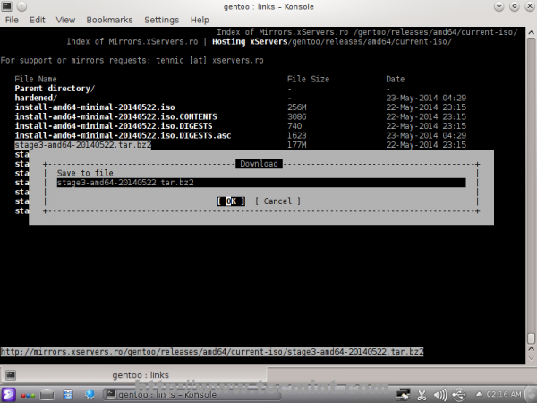 Gentoo Linux Step by Step Installation Guide with Screenshots - Part 1