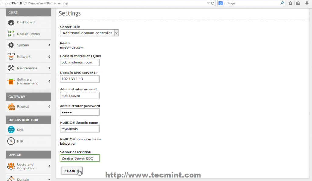 Install and Configure Zentyal Linux 3.5 as A BDC (Backup Domain Controller)