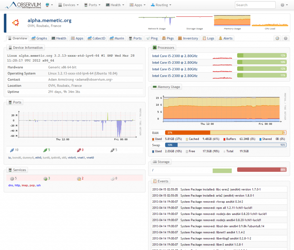 Observium: A Complete Network Management and Monitoring System for RHEL ...