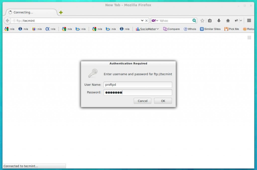 Installing and Configuring ProFTPD Server in Ubuntu/Debian