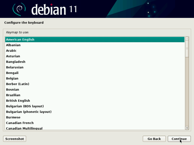 A Fresh Installation of Debian 11 Bullseye