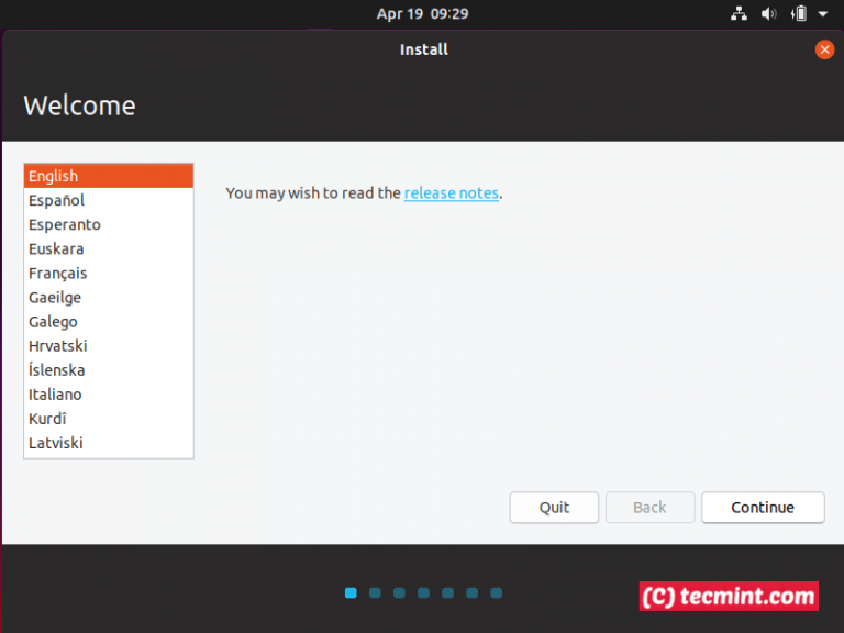 Installation Of Ubuntu 1904 Disco Dingo Desktop On Uefi Firmware Systems