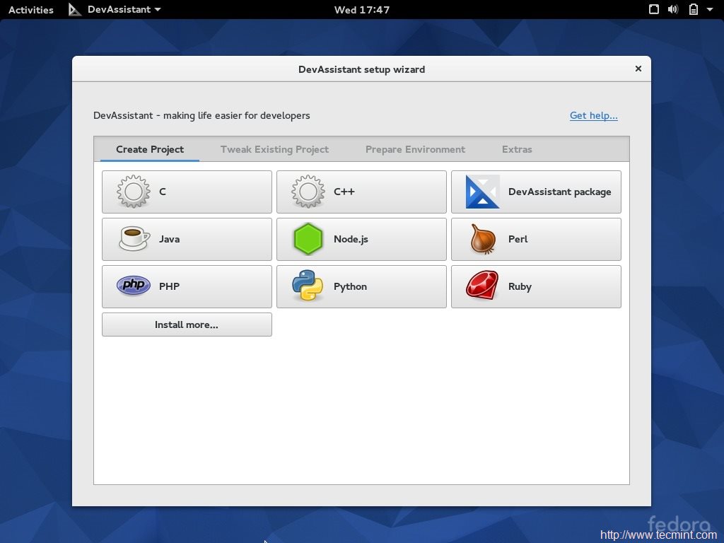 Installation of "Fedora 22 Workstation" with Screenshots