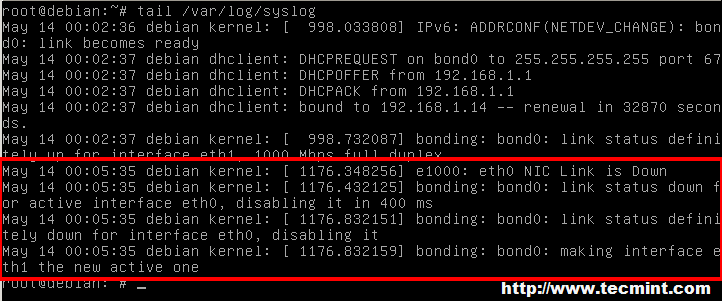 How to Configure Network (NIC) Bonding/Teaming on Debian Linux - Part 2