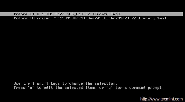 Installation of "Fedora 22 Workstation" with Screenshots