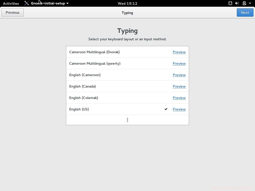 Installation of "Fedora 22 Workstation" with Screenshots