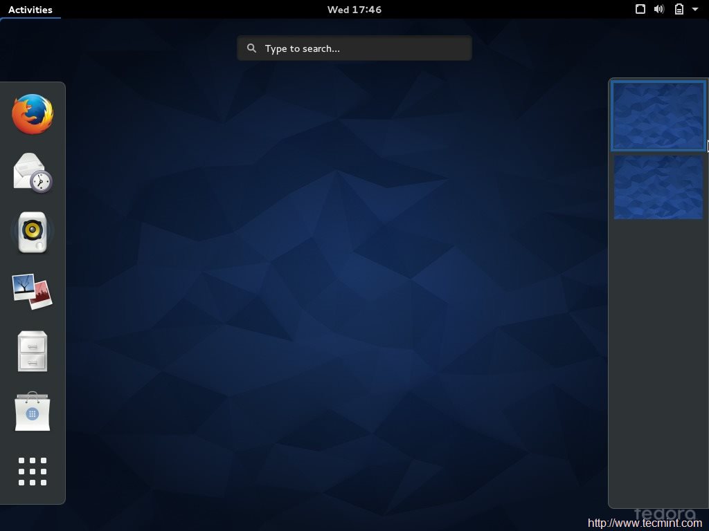 Installation of "Fedora 22 Workstation" with Screenshots