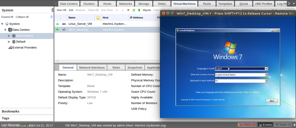 How to Deploy Virtual Machines in RHEV Environment - Part 4