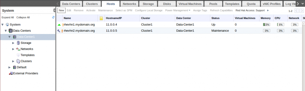 RHEV Clustering and RHEL Hypervisors Installation - Part 5