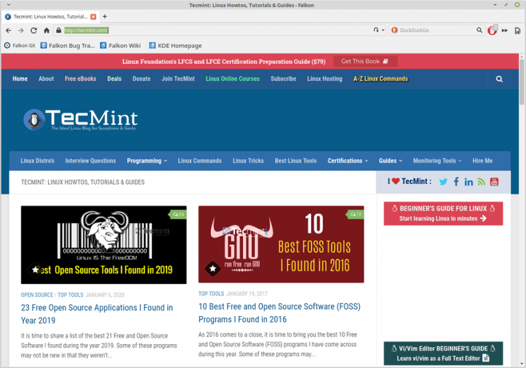 18 Best Web Browsers for Linux Desktop in 2024