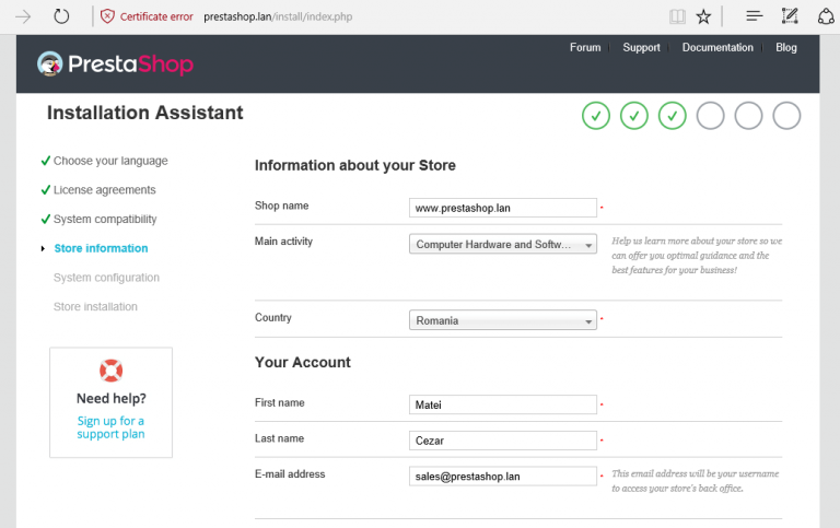 Install PrestaShop (Free Online Ecommerce Shopping Store) on RHEL ...