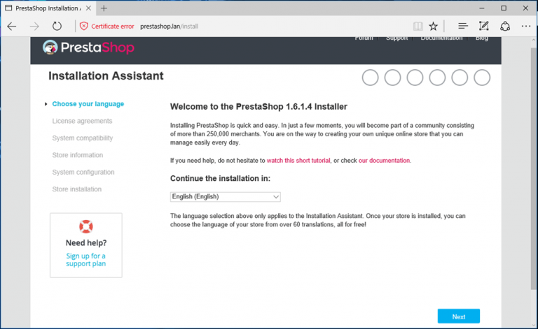 Install PrestaShop (Free Online Ecommerce Shopping Store) on RHEL ...