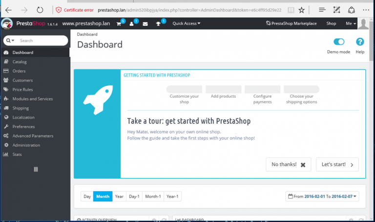 Install PrestaShop (Free Online Ecommerce Shopping Store) on RHEL ...