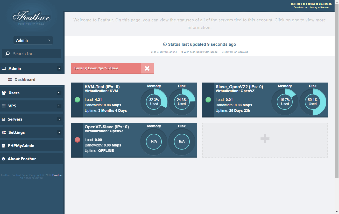 12 Open Source/Commercial Control Panels For Virtual Machines (VM's ...