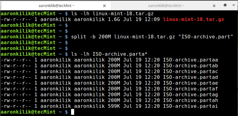 How to Split a Large TAR File into Multiple Smaller Files
