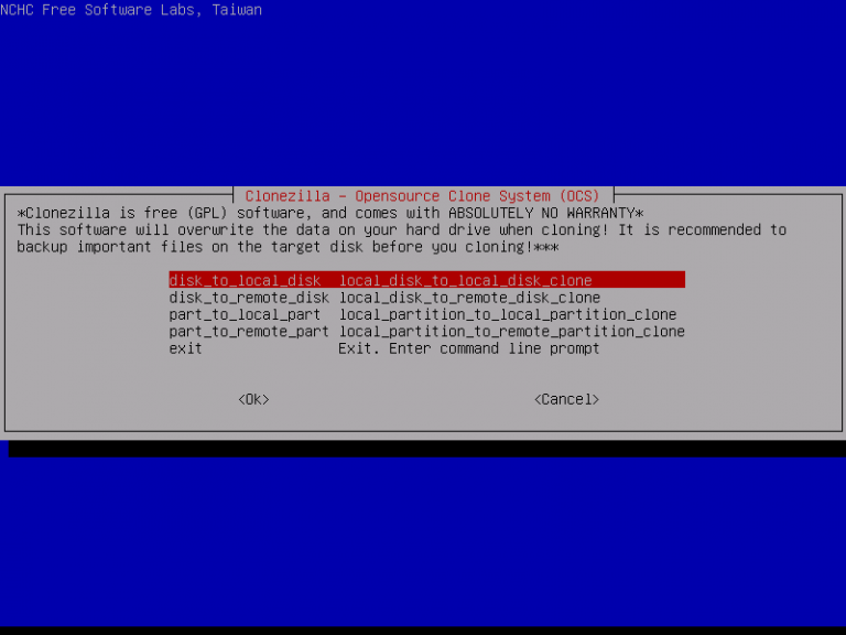 How to Clone or Backup Linux Disk Using Clonezilla