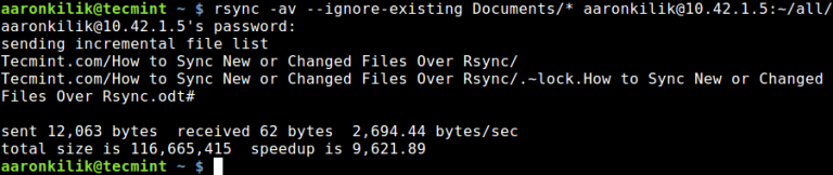 Rsync: Synchronize New or Modified Files in Linux