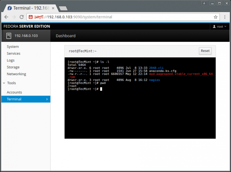Cockpit - A Browser-Based Administration Tool for Linux