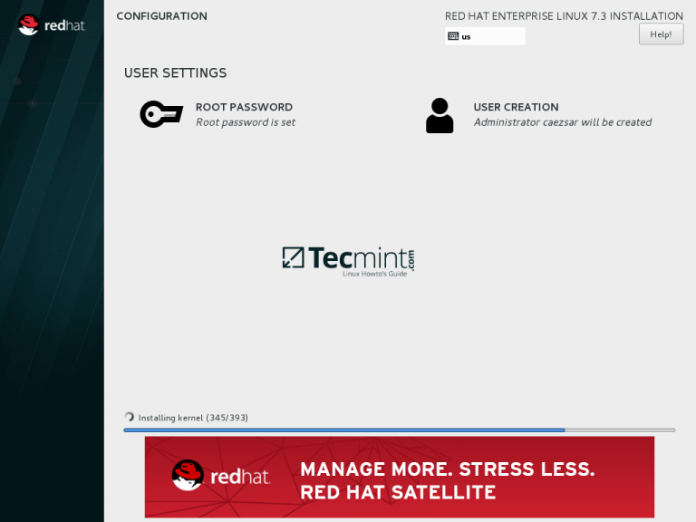 Installation of Red Hat Enterprise Linux (RHEL) 7.3 Guide