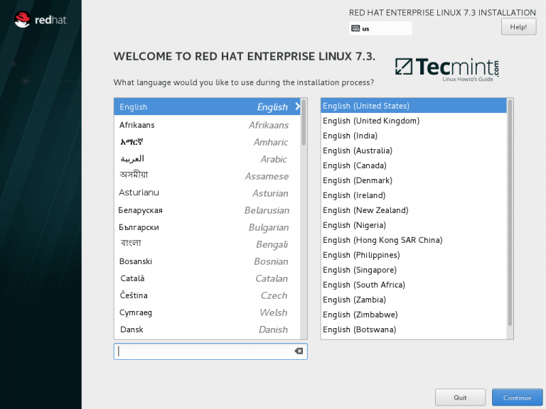 Installation of Red Hat Enterprise Linux (RHEL) 7.3 Guide