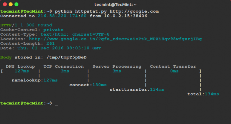 httpstat - A Curl Statistics Tool to Check Website Performance