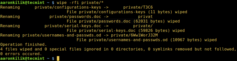 3 Ways to Permanently and Securely Delete 'Files and Directories' in Linux