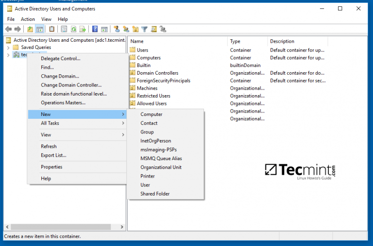 Create a Shared Directory on Samba AD DC and Map to Windows/Linux ...