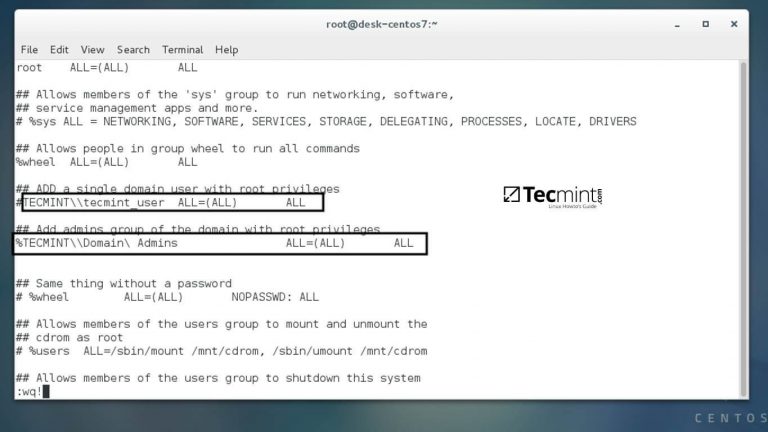Join CentOS 7 Desktop to Samba4 AD as a Domain Member
