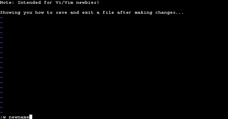 How to Save and Exit a File in Vi / Vim Editor in Linux