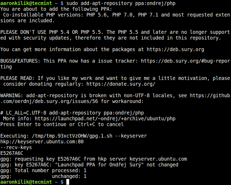 How to Install Different PHP (5.6, 7.0 and 7.1) in Ubuntu