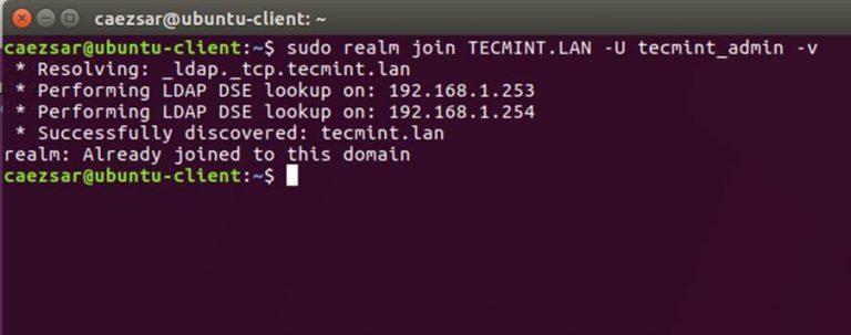 Integrate Ubuntu to Samba4 AD DC with SSSD and Realm - Part 15