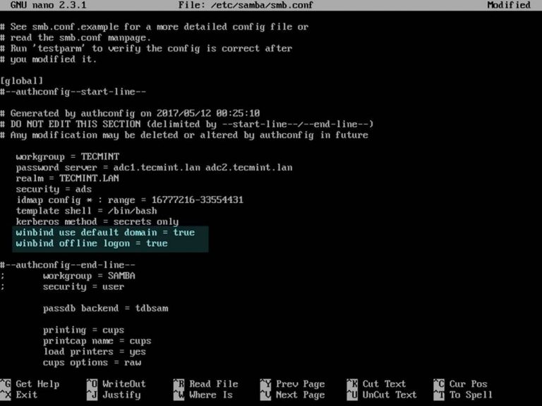 Integrate CentOS 7 to Samba4 AD from Commandline - Part 14